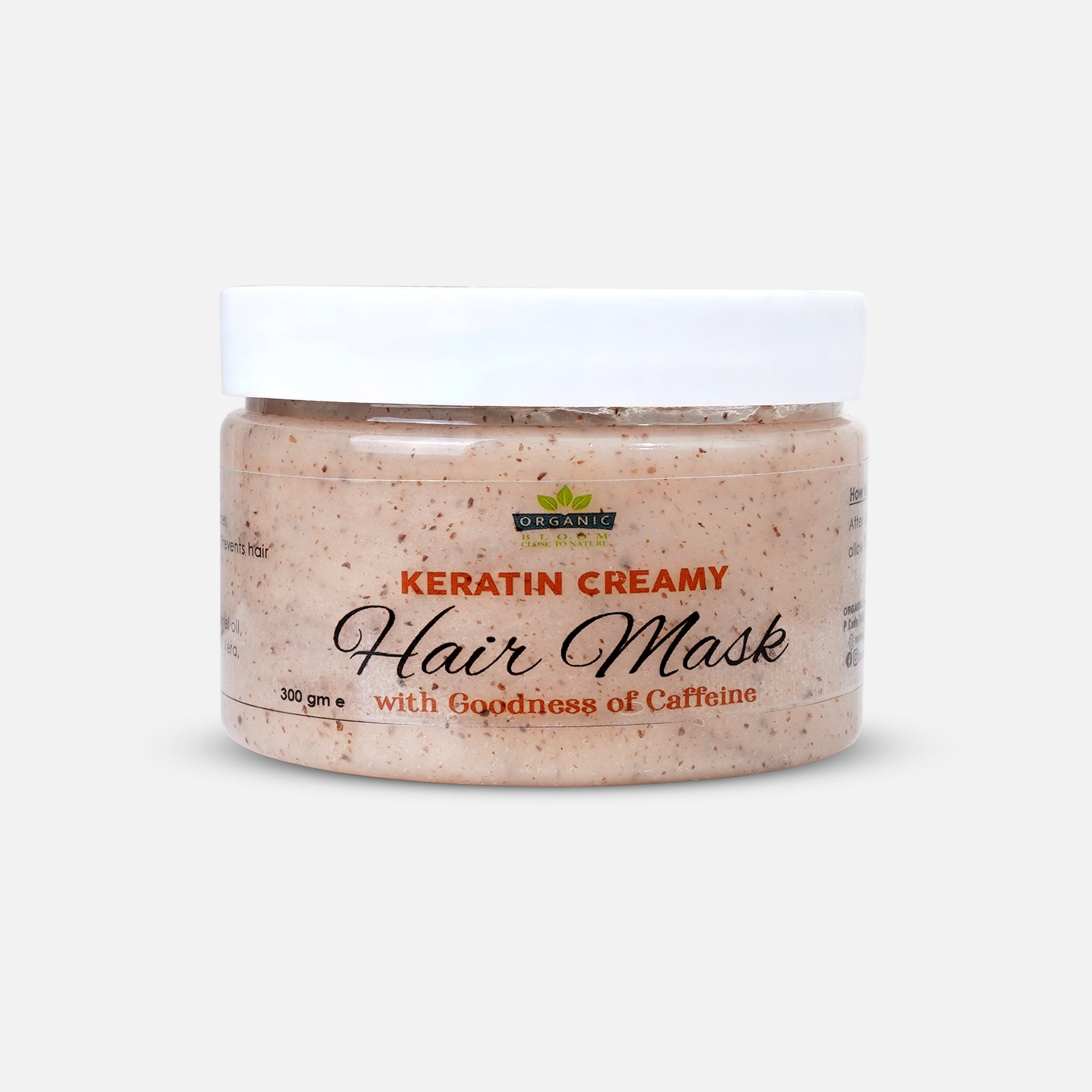 KERATIN CREAMY HAIR MASK - With Goodness Of Caffeine – Organic bloom