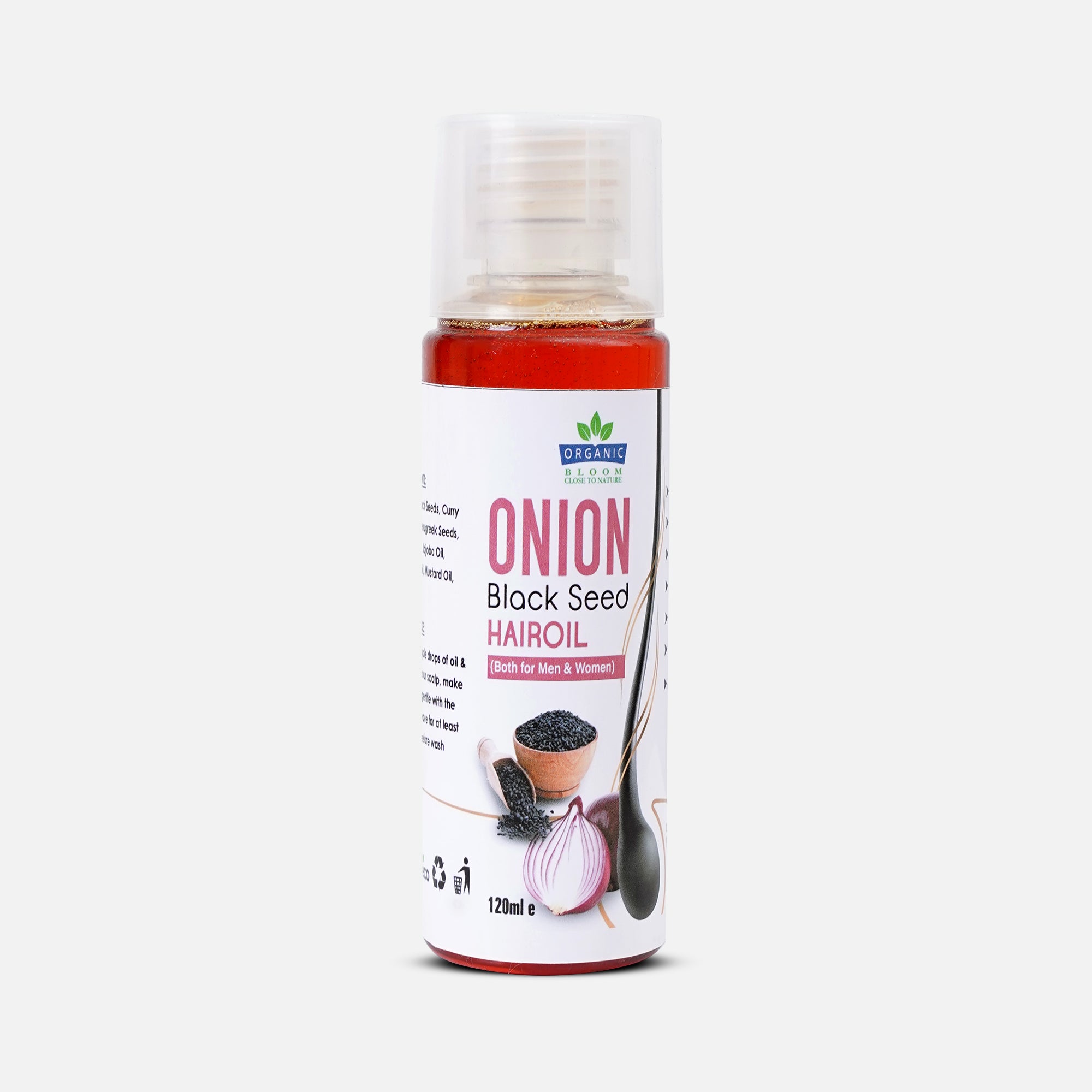 ONION BLACK SEED HAIR OIL - (Both For Men & Women) – Organic bloom
